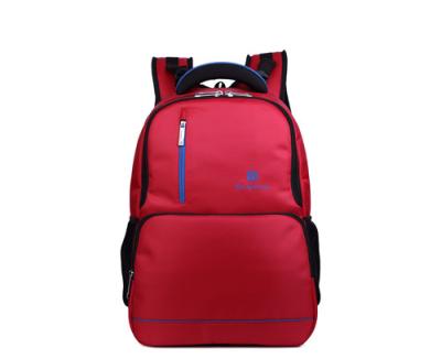 China Multifunctional Urban Business Laptop Backpack Red Color For 16 Inch Laptop for sale