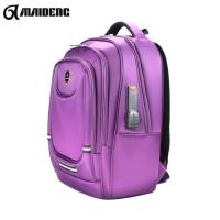China Large Capacity Cool Laptop Backpack , High School Book Bags Pink Color for sale