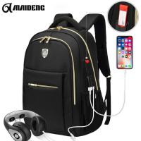 China Waterproof Black Backpack With Gold Zippers , Fashion Double Zipper Backpack for sale