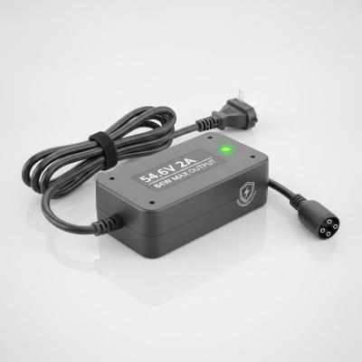 China 54.6V 2A Ebike Battery Charger with 84W Maximum Output Power and Overcharge Protection for Electric Bikes and Motorcycles for sale