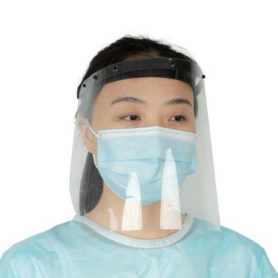 China High Quality Removable anti-fog PET Film adjustable Protective Face Shield for sale