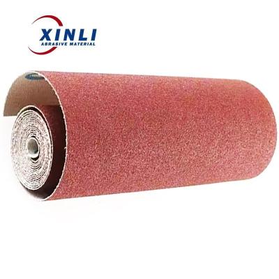 China Brown Aluminum Oxide Sandpaper Roll 50-100m Length 0.1-1.4m Width 60#-600# Grit for Woodworking and Metalworking for sale