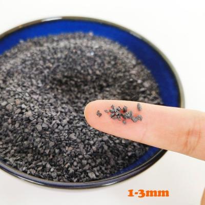 China Black Fused Alumina 1-3mm Grits with ≥3.50 g/cm³ Density and ≥9.0 Mohs Hardness for Polishing Wax for sale