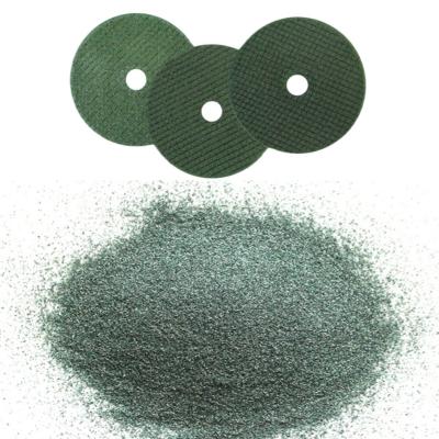 China Green Silicon Carbide Abrasive Material 9.0-9.5 Hardness for Knife Grinder and Industrial Applications for sale