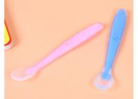 China 2 Color Silicone Injection Molding Reusable Baby Feed Spoon for sale