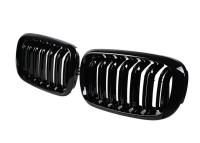 China Gloss Matt ABS Black Plastic Car Hood Front Kidney Grill for sale