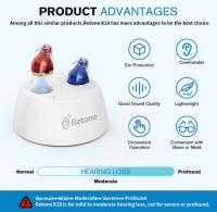 China OTC Invisible Rechargeable Hearing Aids 24 Hours Use With Charging Case for sale