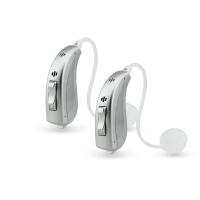 China Deaf Open Fit BTE Hearing Aid Beige Hearing Amplifier With Noise Reduction for sale