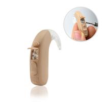 China Retone BTE Hearing Aids For Severe Hearing Loss Beige Rechargeable Ultra Ear BTE Hearing Enhancer for sale