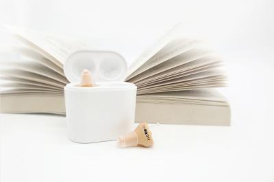 China Beige Rechargeable Hearing Aids Retone Invisible Ear Amplifier for sale
