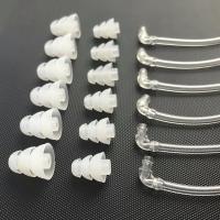 China 3 Caps Transparent Soft Hearing Aid Molds Earmolds Retone for sale