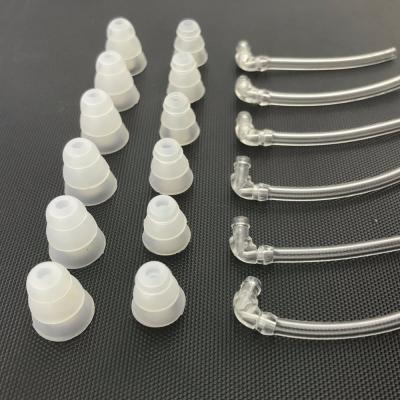 China 3 Caps Transparent Soft Hearing Aid Molds Earmolds Retone for sale