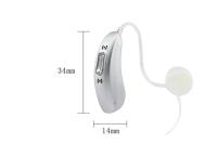 China FDA Rechargeable Bluetooth Hearing Aids Silver Sound Amplifier For Elderly for sale