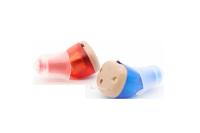 China Completely In Canal Rechargeable Hearing Aids For Deaf People Blue Red for sale