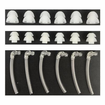 China Transparent Hearing Aids Accessories 2 Caps Custom Ear Molds for sale