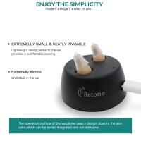 China Retone Rechargeable Digital Hearing Aids 4 Channels 32dB Invisible CIC Hearing Aids for sale