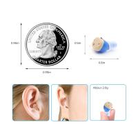 China Blue Invisible Hearing Aids For Tinnitus Rechargeable Receiver In Canal for sale
