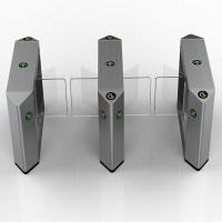 China Swing Electronic Turnstile Gates Stainless Steel 304 Automatic Flap Barrier for sale
