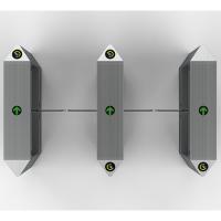 China Swing Electronic Turnstile Gates Stainless Steel 304 Automatic Flap Barrier for sale