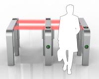 China SUS304 Speed Automatic Turnstile Gate with RFID Card Reader 1400mm 980mm for sale