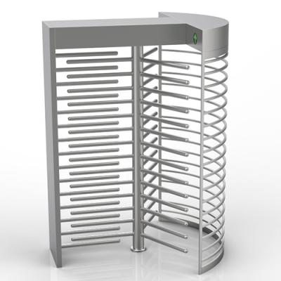 China Zecheng Full Height Double Turnstile Gate 500mm Barrier Stainless Steel 304 IP54 for sale