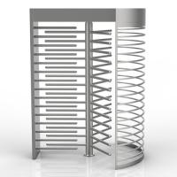 China Zecheng Full Height Double Turnstile Gate 500mm Barrier Stainless Steel 304 IP54 for sale