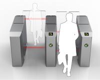 China RFID Card Sliding Gate Turnstile Stainless Steel 304 1400mm 330mm 980mm IP54 for sale
