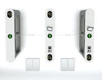 China Zecheng ZC-A10 ESD Access Control Turnstile Gate with 3.5-Inch Touch Screen and RS232 Communication for sale