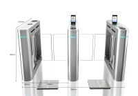China Zecheng ZC-A10 ESD Access Control Turnstile Gate with 3.5-Inch Touch Screen and RS232 Communication for sale