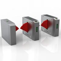 China RS485 Waist Height Turnstile Gate 55kg SUS304 QR Code Scanner Access Control for sale