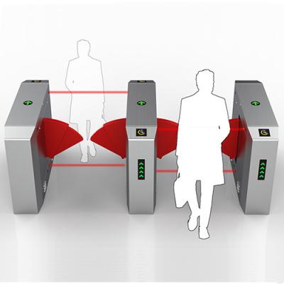 China RS485 Waist Height Turnstile Gate 55kg SUS304 QR Code Scanner Access Control for sale