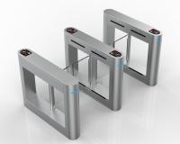 China Pedestrian Access Control Turnstile Gate With Card Reader Stainless Steel for sale