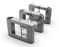 China Sophisticated Electronic Turnstile Gates 30-40 Persons / Min Flap Barrier for sale