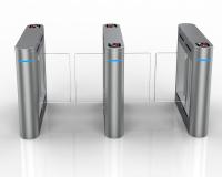 China RFID Wing Gate Turnstile 304 Stainless Steel 550-900mm Passage Width IP54 for sale