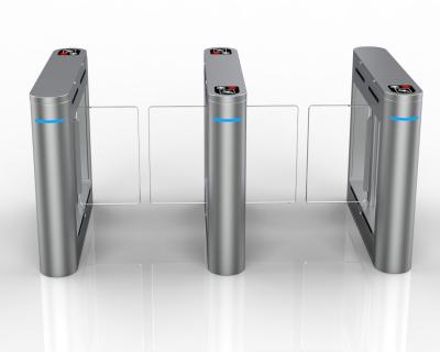 China RFID Wing Gate Turnstile 304 Stainless Steel 550-900mm Passage Width IP54 for sale