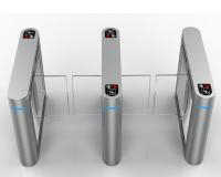 China RFID Wing Gate Turnstile 304 Stainless Steel 550-900mm Passage Width IP54 for sale