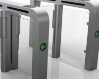 China 304 Stainless Steel Turnstile , Electronic Pedestrian Automatic Turnstile Gate for sale