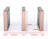 China Aluminum Alloy Electronic Speed Turnstile Gate IP54 550-900mm Passage Width 110V/220V for sale