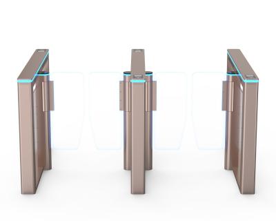 China Aluminum Alloy Speed Gate Turnstile 110V 220V IC Card RFID Swing Barrier System for sale