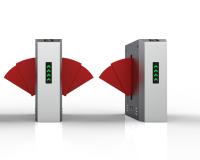China Access Control Electronic Turnstile Gates With Stainless Steel Flap Barrier for sale