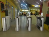 China Stainless Steel Turnstile Swing Gate IP54 600mm Passage RS485 TCP/IP for sale