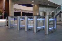 China Temperature Resistant Swing Gate Turnstile , Arm Swing Barrier Turnstile for sale