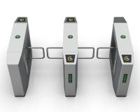 China Silver Turnstile Swing Gate Arm Barrier Access Control Security Indoor Outdoor for sale
