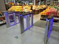 China Zecheng ZC-Y108 Stainless Steel Sliding Gate Turnstile 550mm Passage 30 Persons per Minute for sale
