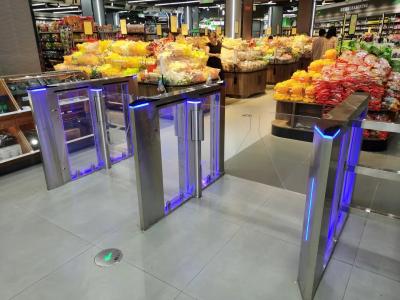 China Zecheng ZC-Y108 Stainless Steel Sliding Gate Turnstile 550mm Passage 30 Persons per Minute for sale