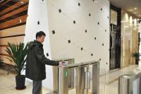 China Low Noise SUS304 Speed Gate Turnstile 75W IP54 with Card Reader Access Control for sale