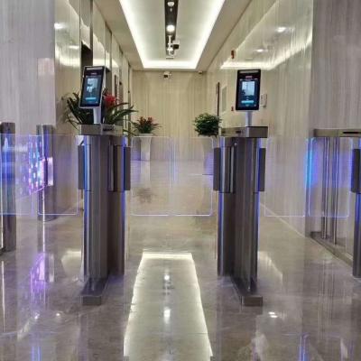 China Zecheng ZC-S118 Aluminum Alloy Office Security Turnstile Gate 1400mm Fast Speed for sale