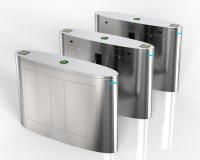 China Flap Barrier Optical Swing Turnstile , Pedestrian Access Control Turnstiles for sale