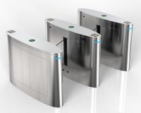 China Flap Barrier Optical Swing Turnstile , Pedestrian Access Control Turnstiles for sale