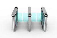 China Silver Pedestrian Barrier Gate 90 Degree IC Card Access Control Turnstile 220V for sale